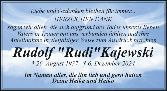 Gedenkkerzen von Rudolf Kajewski | Trauer Nordkurier